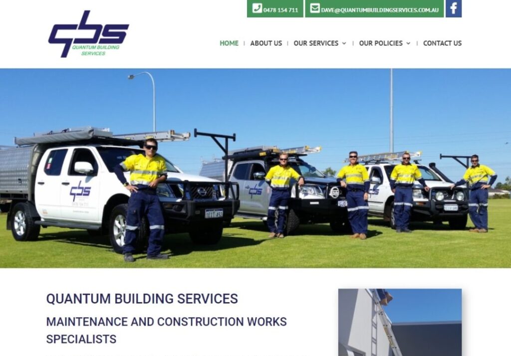 Quantum Building Services - Simply Savvy Web
